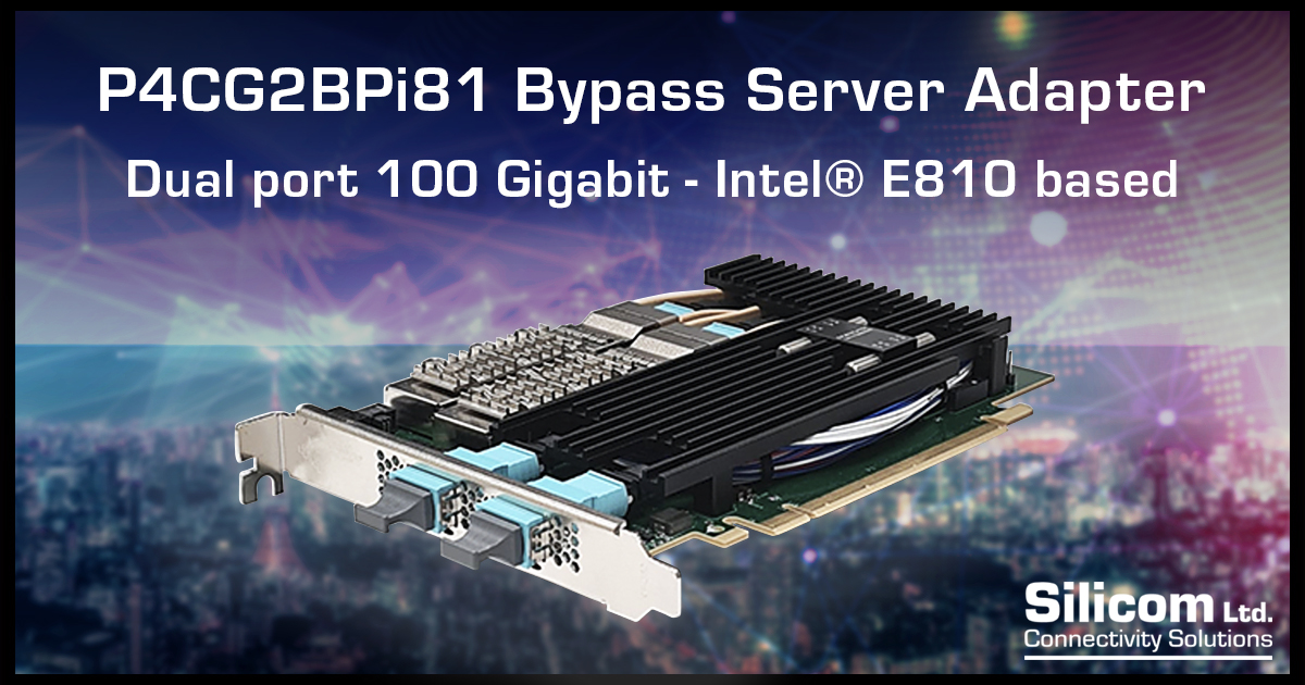 Silicoms P4cg2bpi81 100gigabit Bypass Server Adapter Silicom